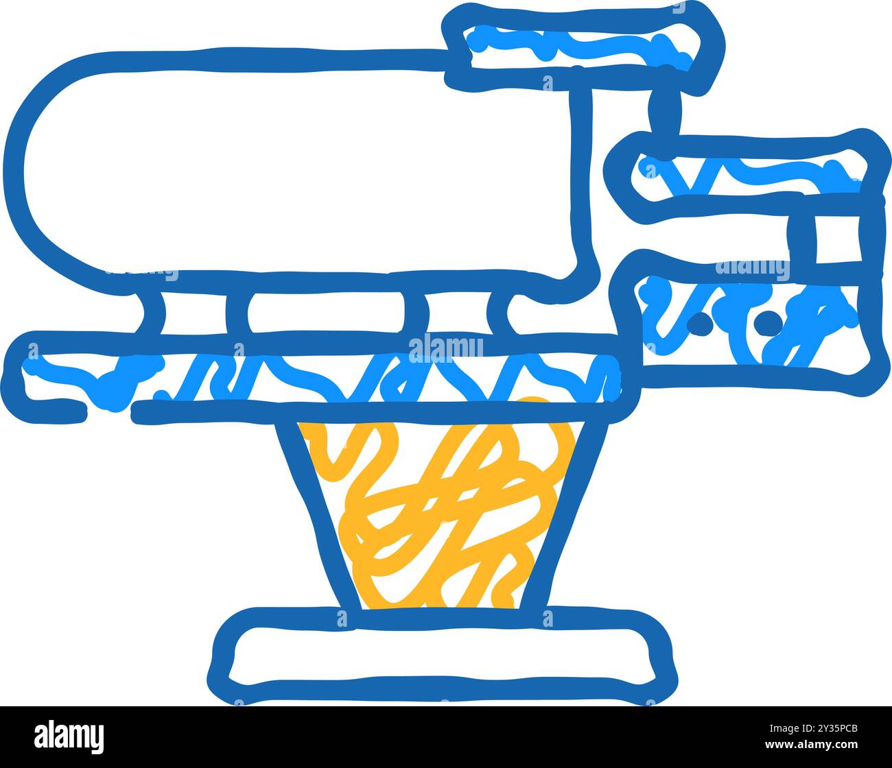 steam generator heated table icon doodle illustration Stock Vector ...