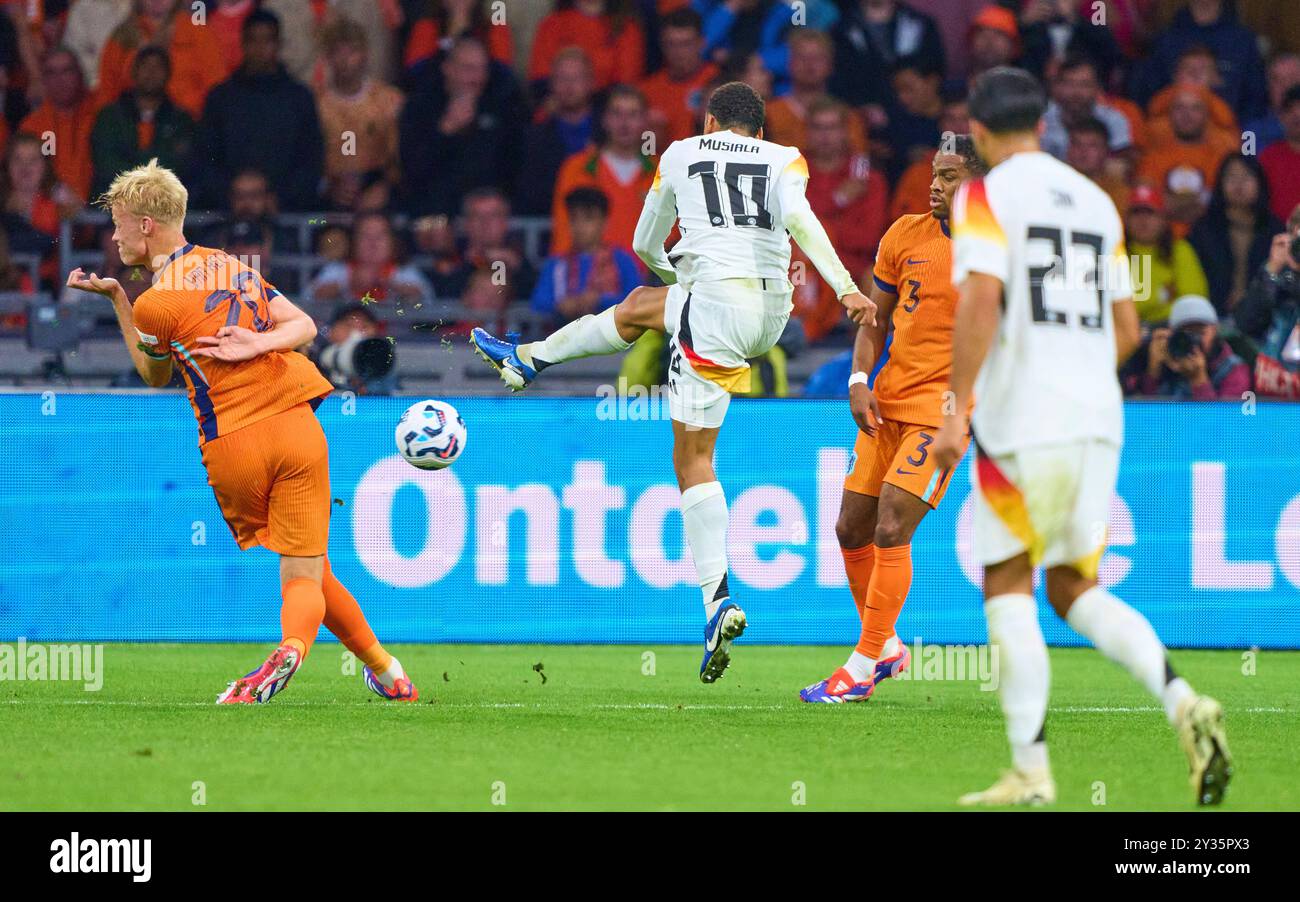 Amsterdam, Netherlands. 10th Sep, 2024. Jamal Musiala, DFB 10 compete ...