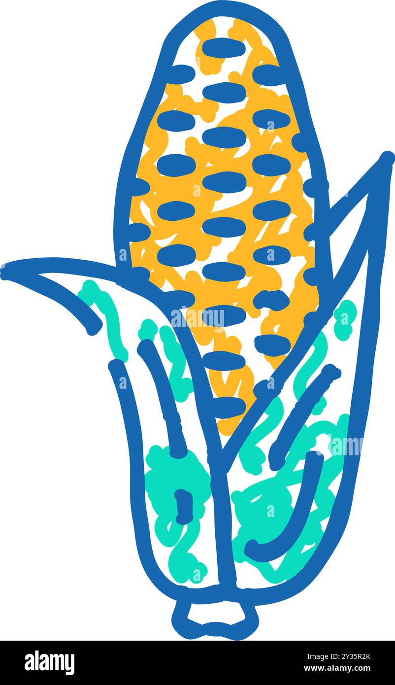 purple corn icon doodle illustration Stock Vector Image & Art - Alamy