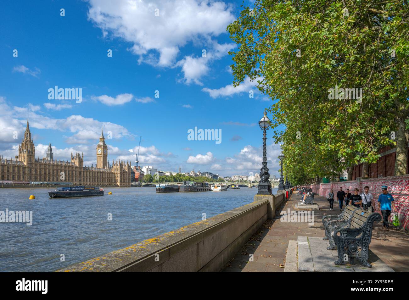 The Houses of Parliament (The Palace of Westminster) and the Albert ...