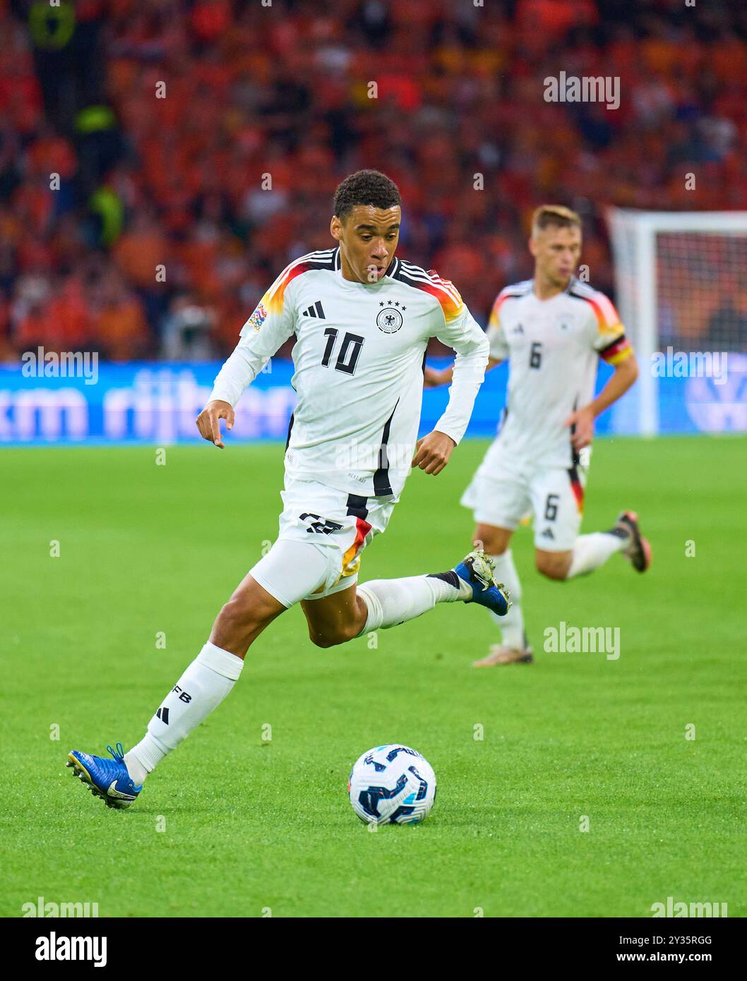 Jamal Musiala, DFB 10 in the UEFA Nations League 2024 match NETHERLANDS - GERMANY 2-2 in Season ...