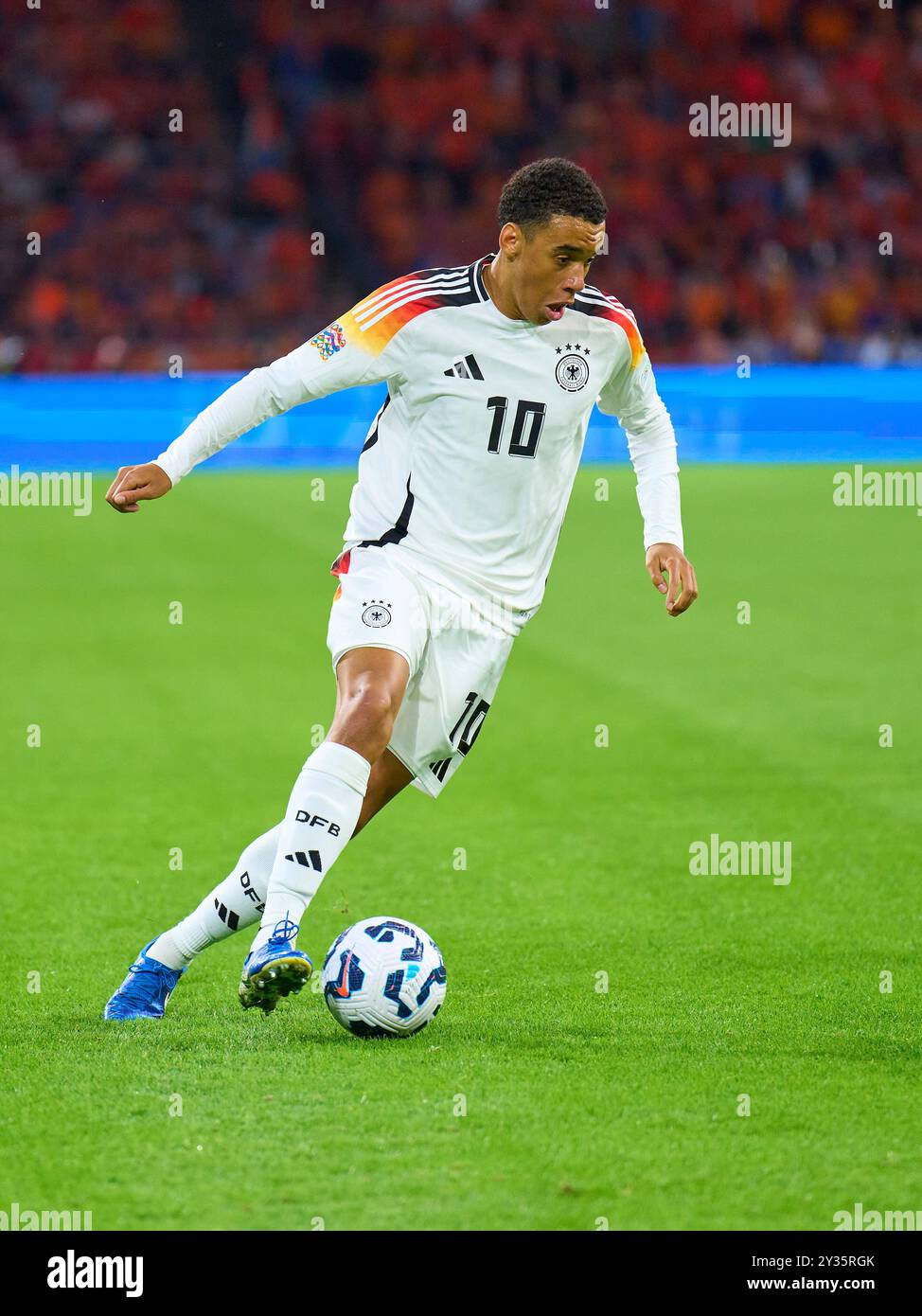 Jamal Musiala, DFB 10 in the UEFA Nations League 2024 match NETHERLANDS ...