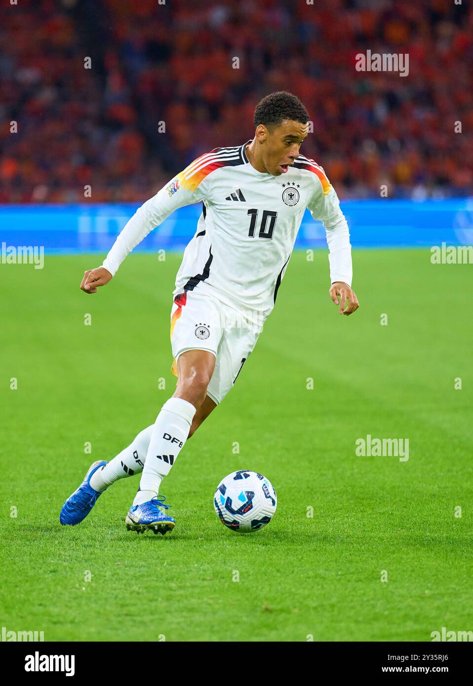Jamal Musiala, DFB 10 in the UEFA Nations League 2024 match NETHERLANDS ...