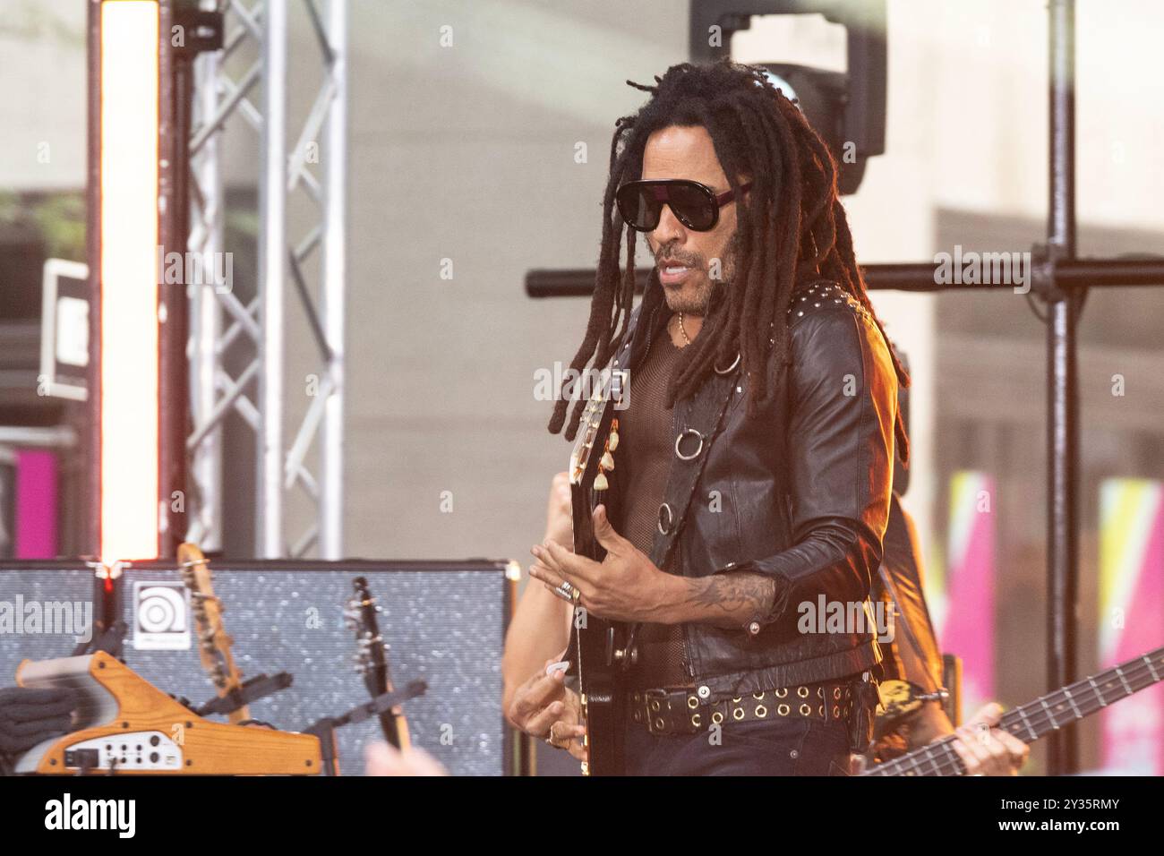 New York, United States. 12th Sep, 2024. Lenny Kravitz performs on ...