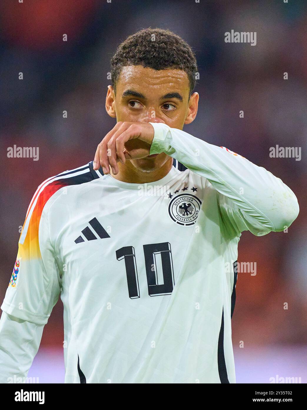 Jamal Musiala, DFB 10 in the UEFA Nations League 2024 match NETHERLANDS ...