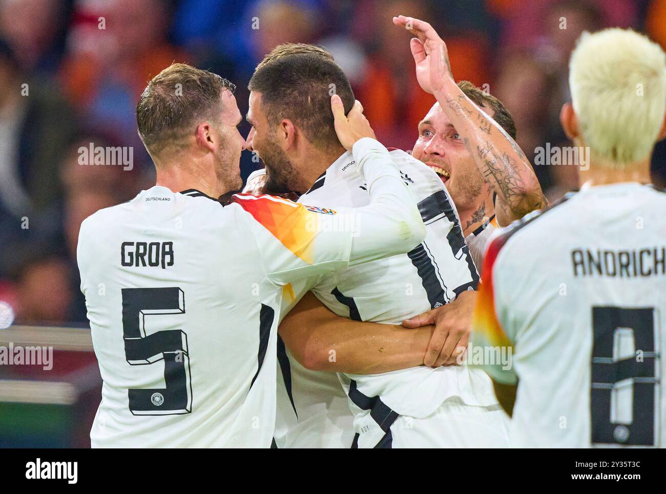 Deniz Undav, DFB 13 celebrates his goal, happy, laugh, celebration, 1-1 ...