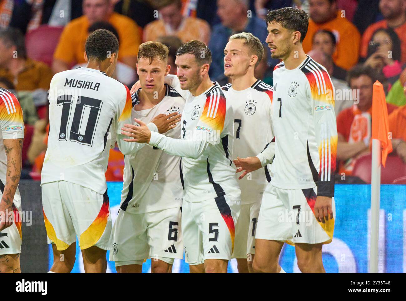 Joshua Kimmich, DFB 6 celebrates his goal, happy, laugh, celebration, 1 ...