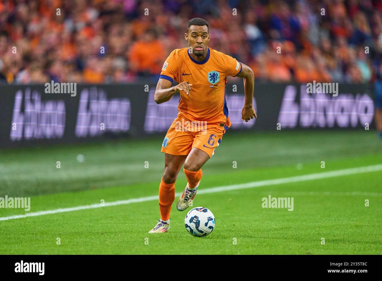 Ryan Gravenberch, NL 6 in the UEFA Nations League 2024 match ...
