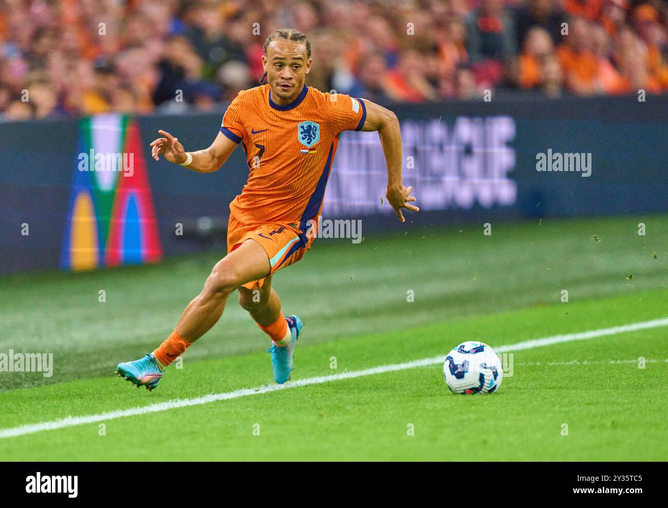 Xavi Simons, NL 7 in the UEFA Nations League 2024 match NETHERLANDS ...