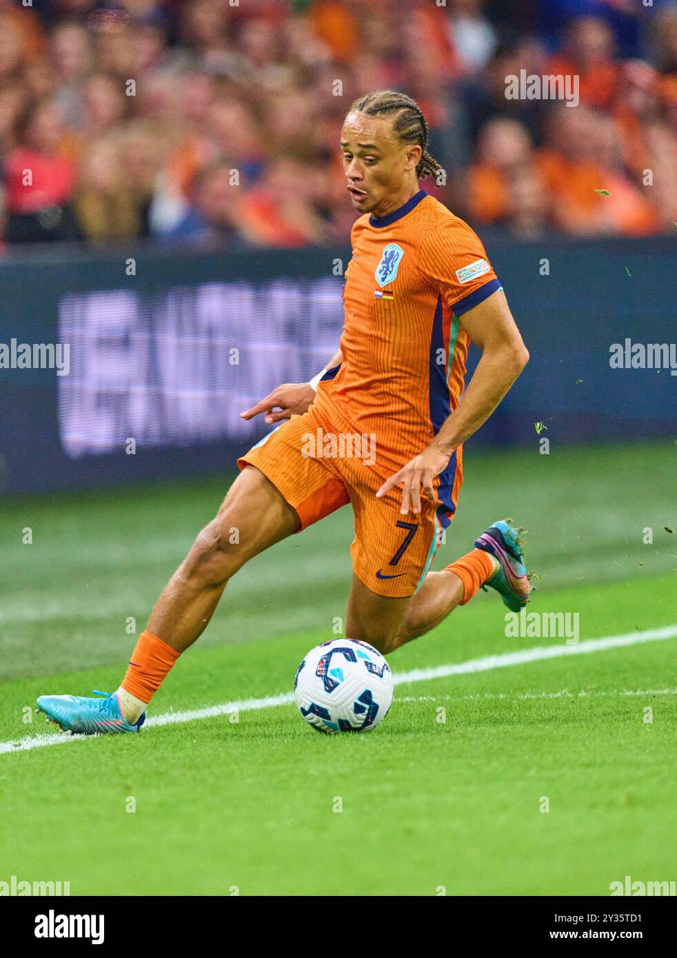 Xavi Simons, NL 7 in the UEFA Nations League 2024 match NETHERLANDS ...