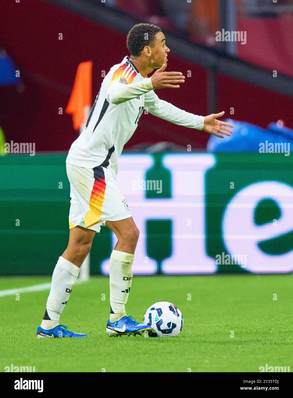 Jamal Musiala, DFB 10 in the UEFA Nations League 2024 match NETHERLANDS ...