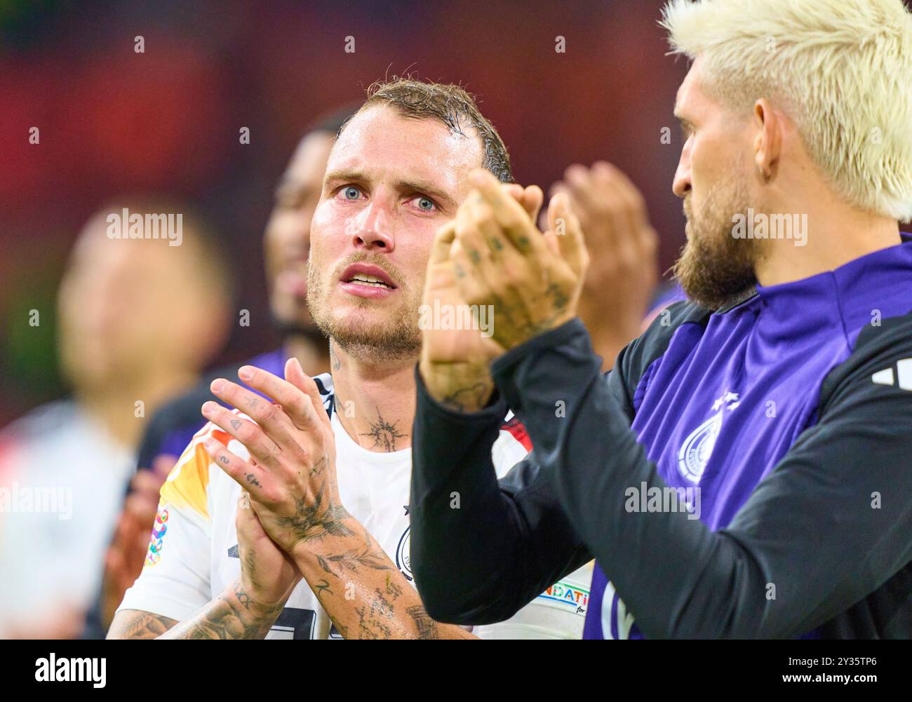 David Raum, DFB 22 Robert Andrich, DFB 8 ehrenrunde in the UEFA Nations ...