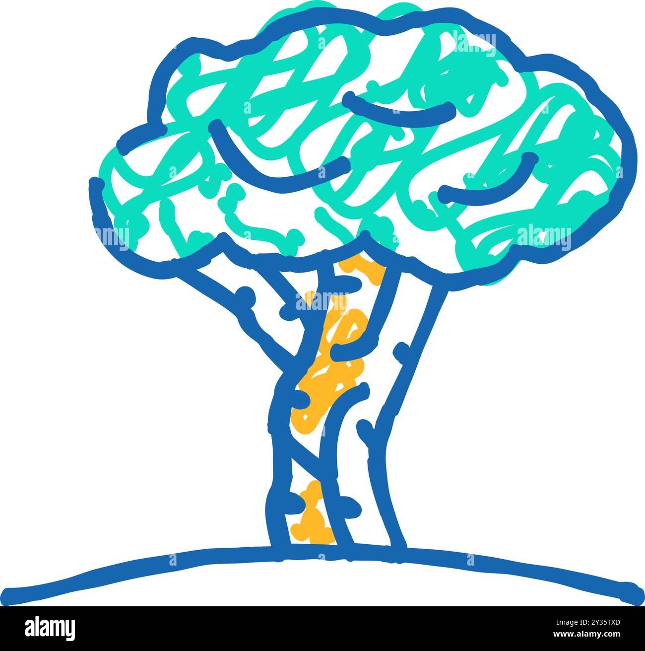 olive tree icon doodle illustration Stock Vector Image & Art - Alamy