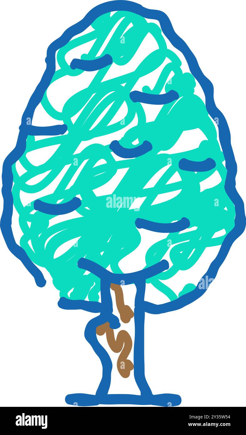 pear tree icon doodle illustration Stock Vector Image & Art - Alamy