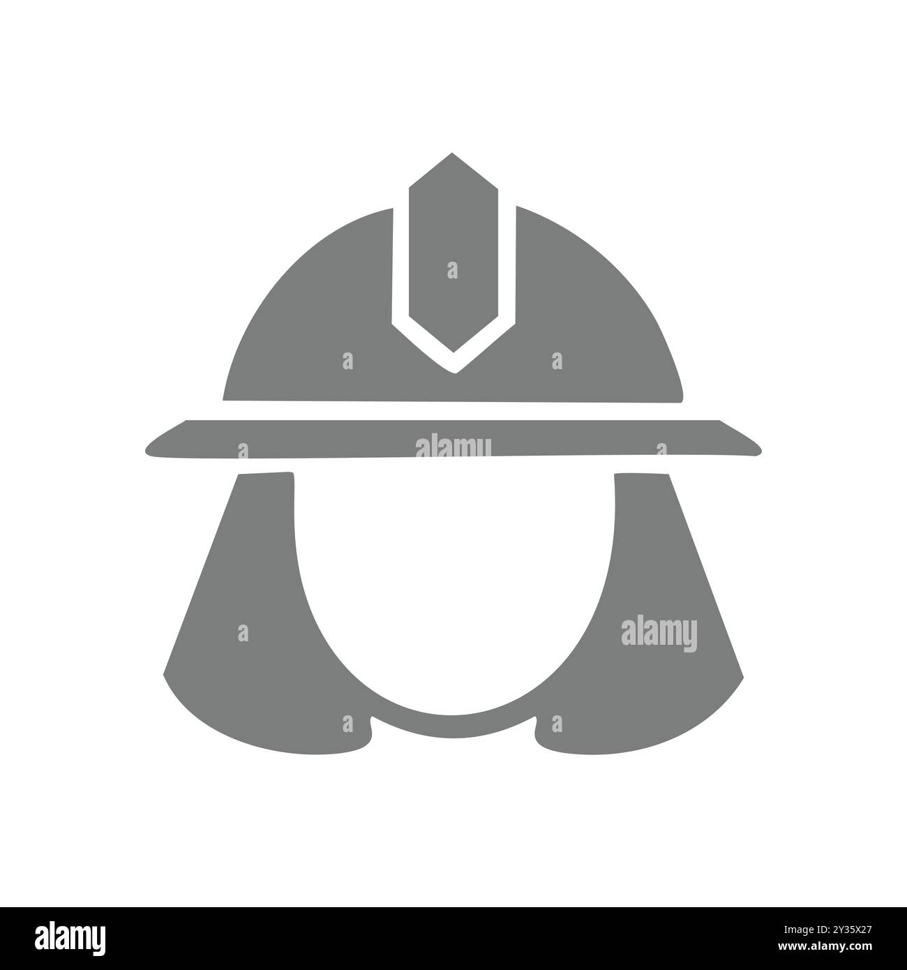 Firefighter wearing a helmet Stock Vector Images - Alamy