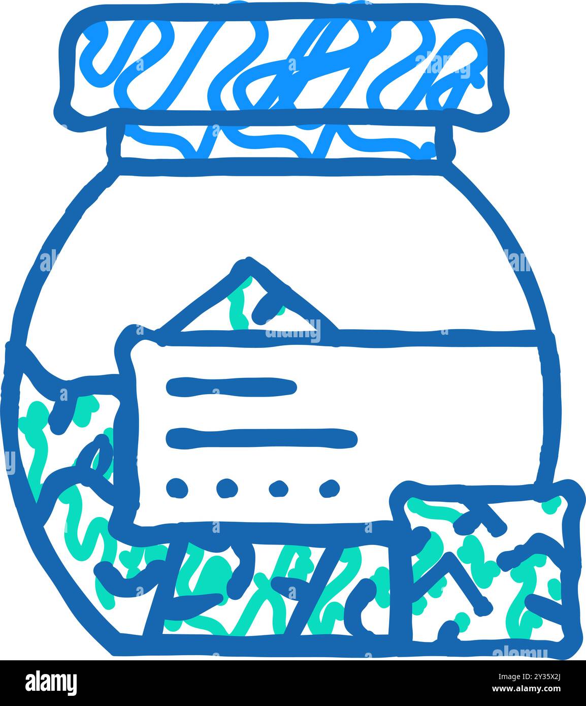 spinach granules icon doodle illustration Stock Vector Image & Art - Alamy