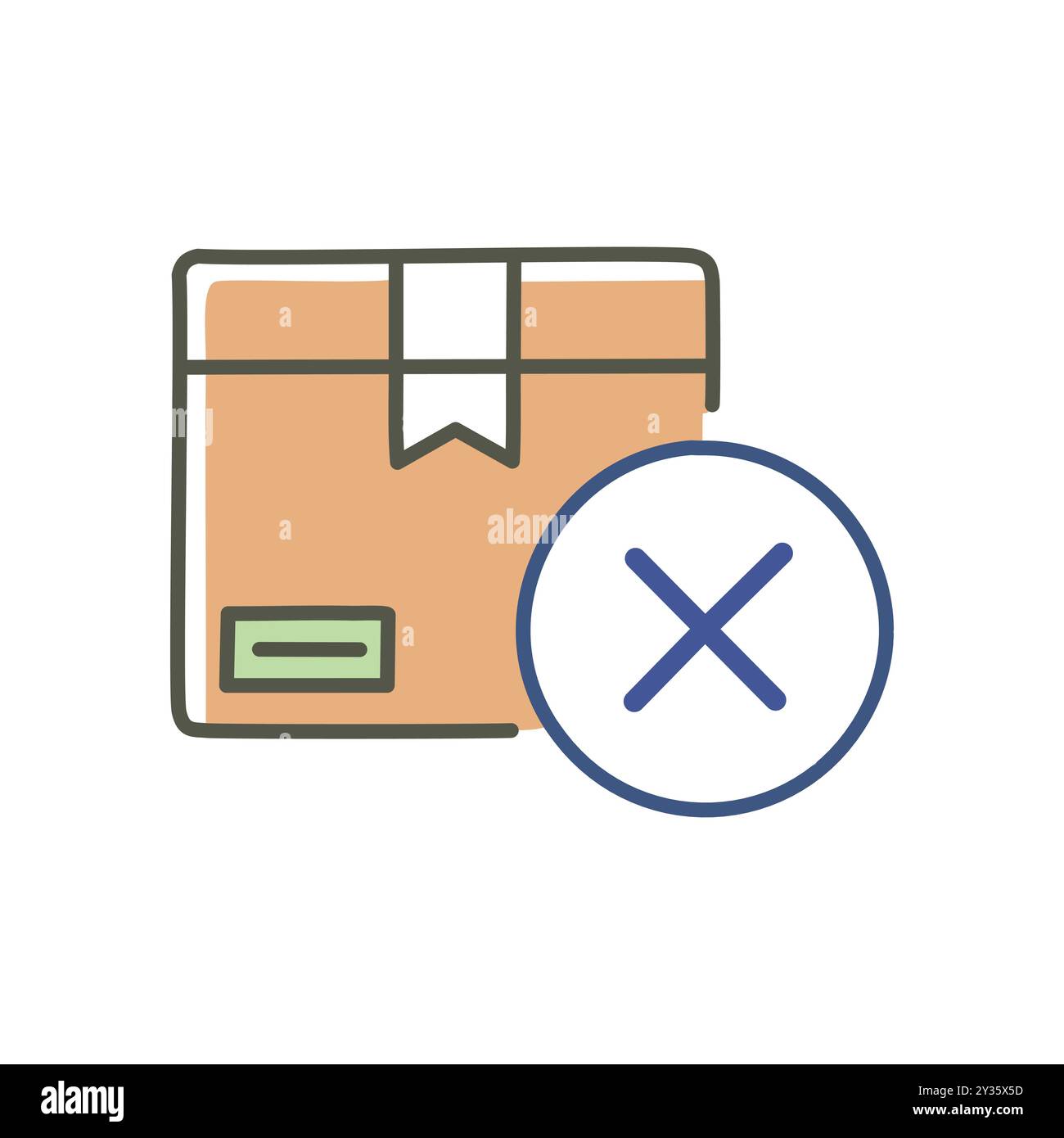 Prohibited return Stock Vector Images - Alamy