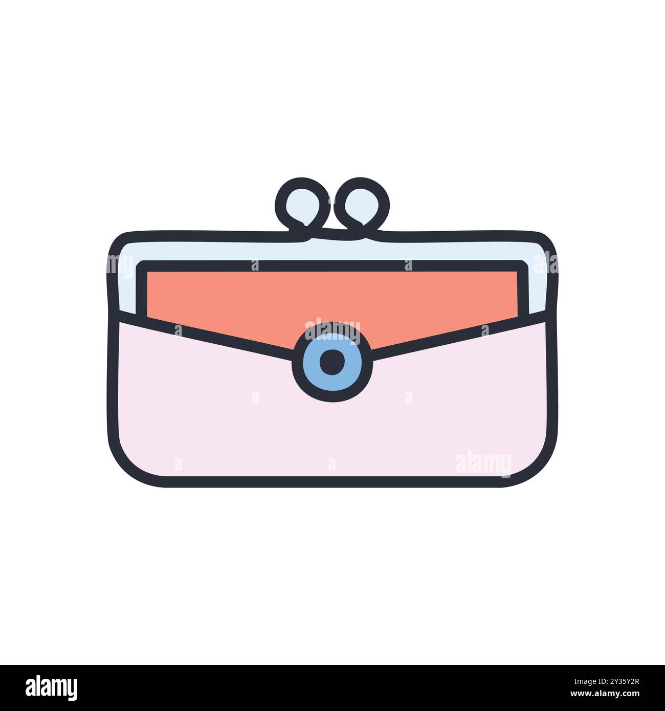 Pink coin purse Stock Vector Images - Alamy
