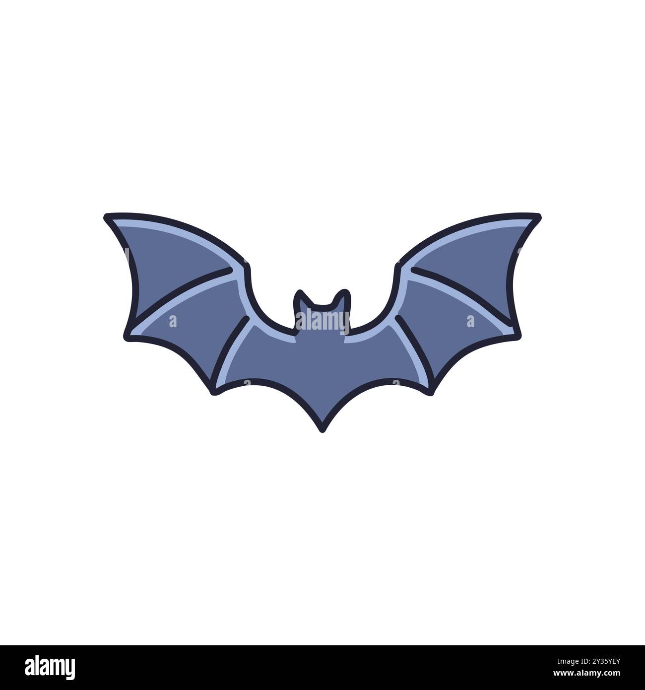 Flying bat icon. Simple illustration of a bat in flight, perfect for ...