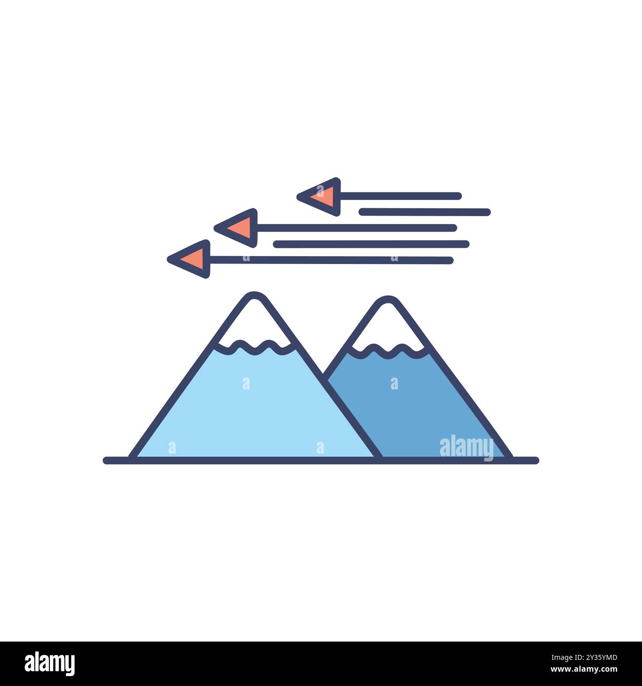 Representing mountains Stock Vector Images - Alamy