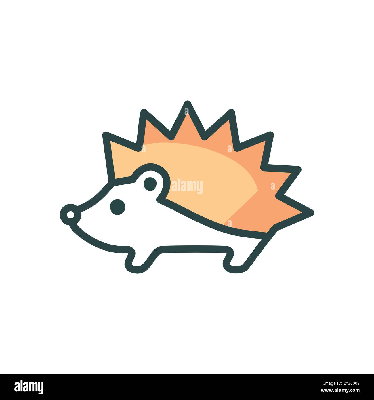 Cute hedgehog cartoon. Adorable cartoon illustration of a hedgehog with ...