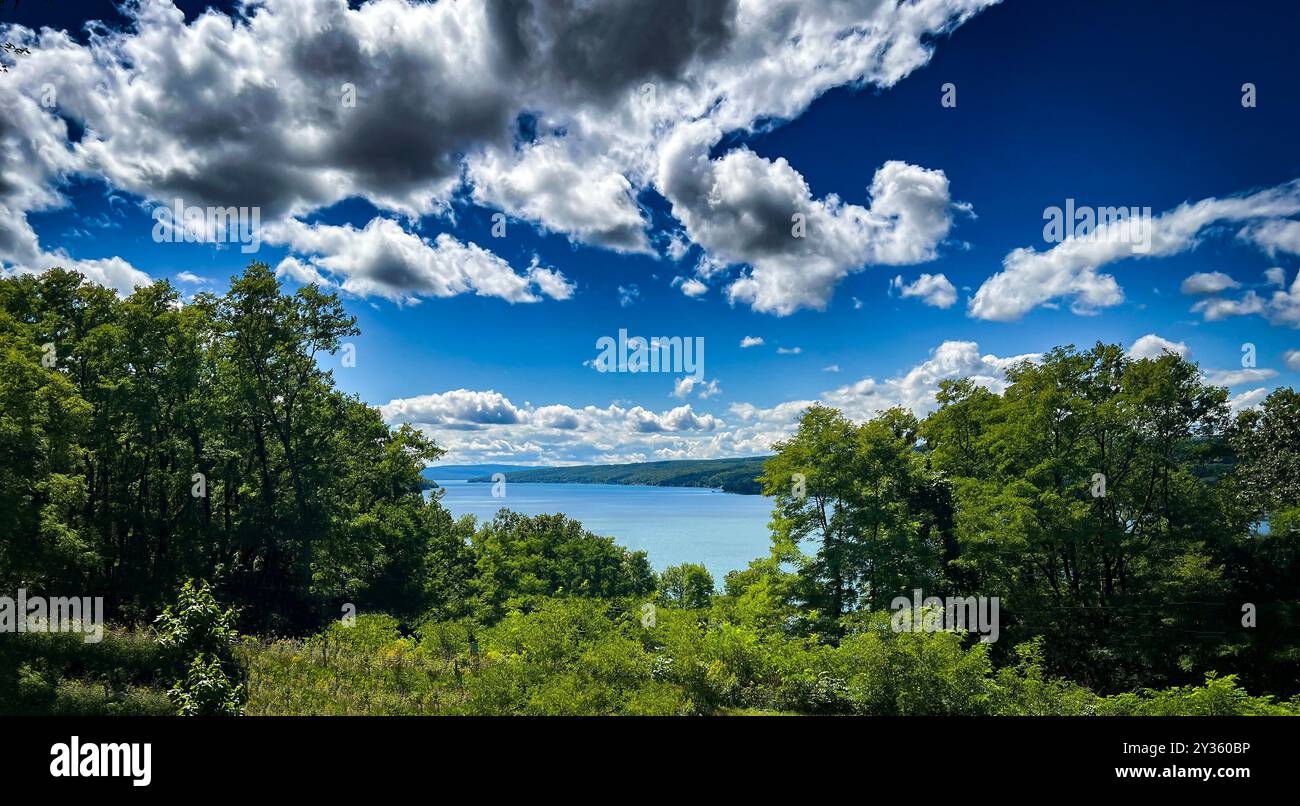 View of Keuka Lake from Branchport Stock Photo - Alamy