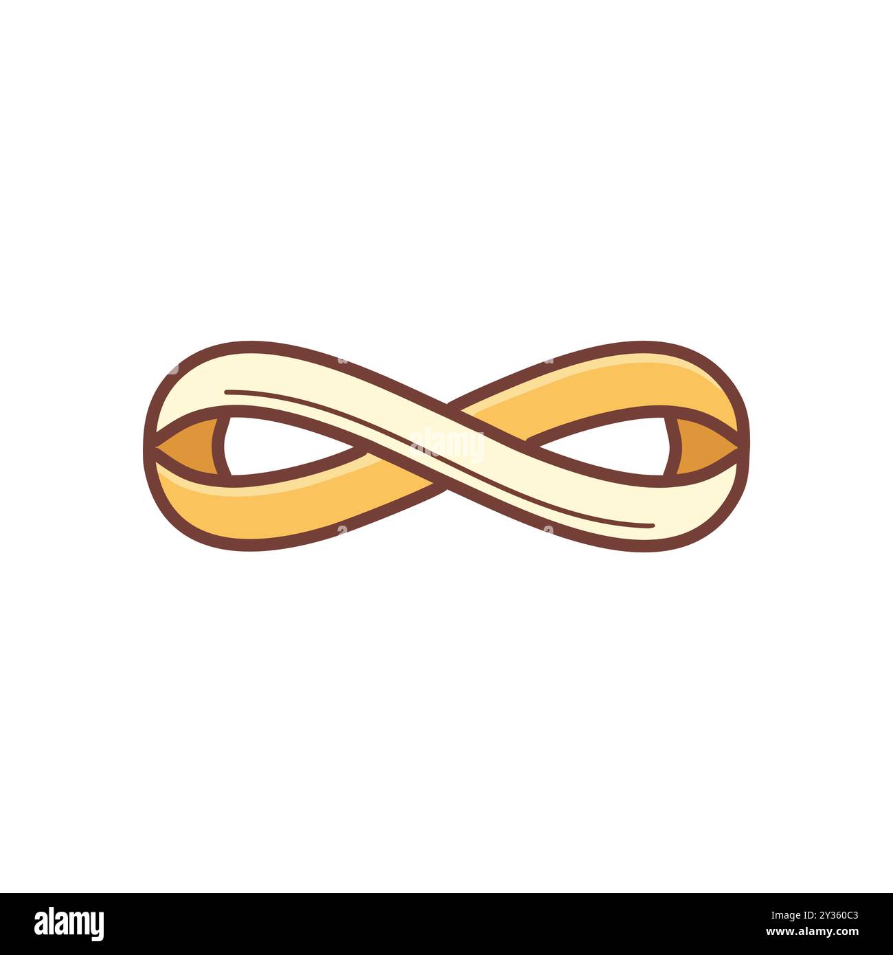 Infinity symbol. Golden infinity symbol design, symbolizing endlessness ...