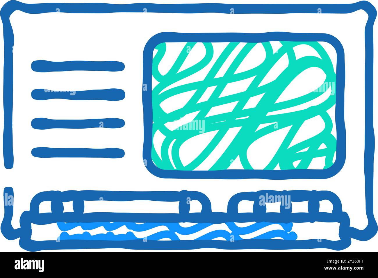 computer pc retro gadget icon doodle illustration Stock Vector Image ...