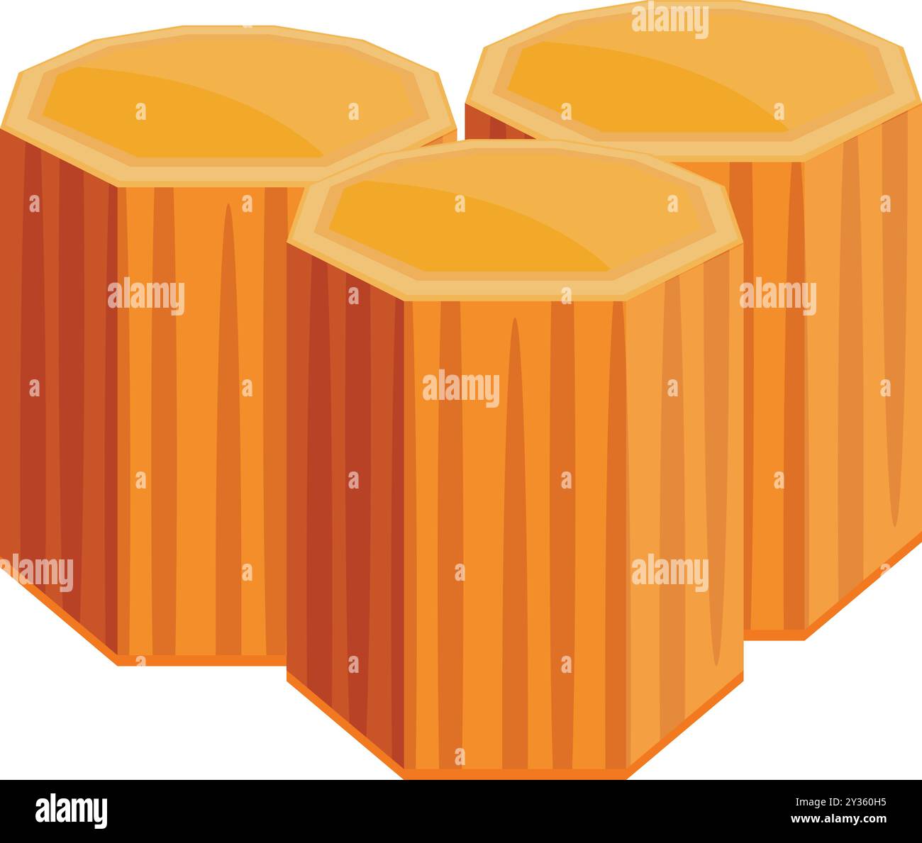 Triangle logs wood Stock Vector Images - Alamy