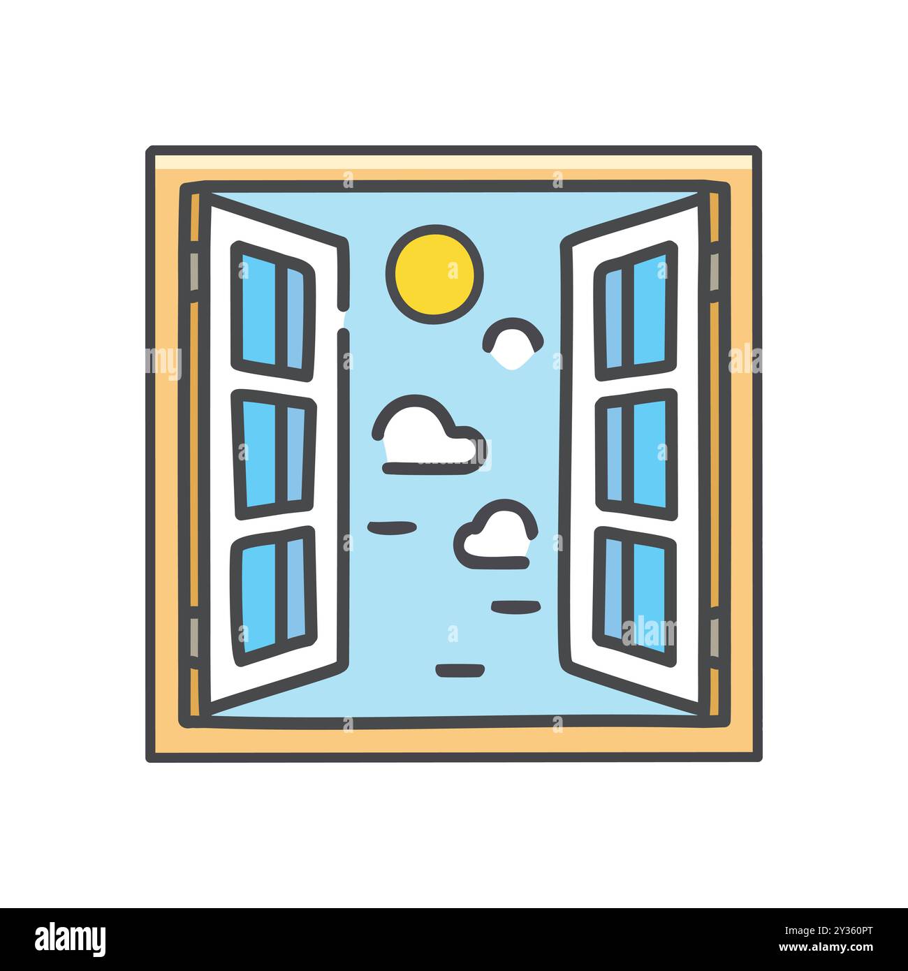 Cheerful light nature outside Stock Vector Images - Alamy