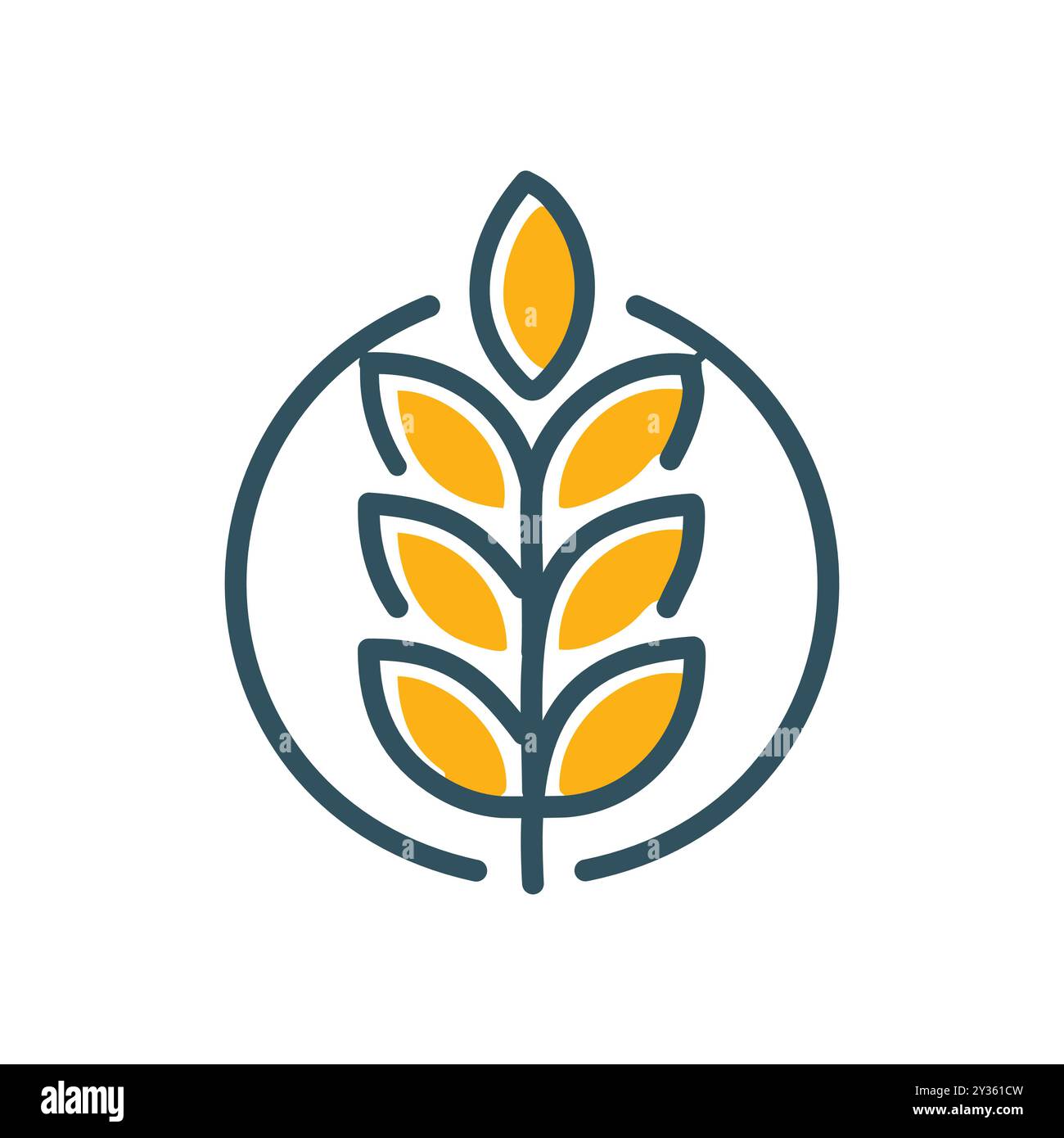 Wheat ear icon. Simple wheat ear icon, perfect for agriculture, farming ...