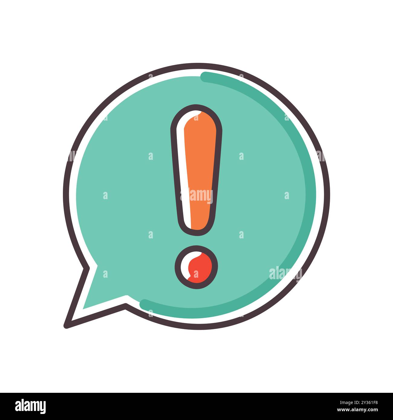 Warning sign icon. Flat design warning icon. Alert symbol. Important ...