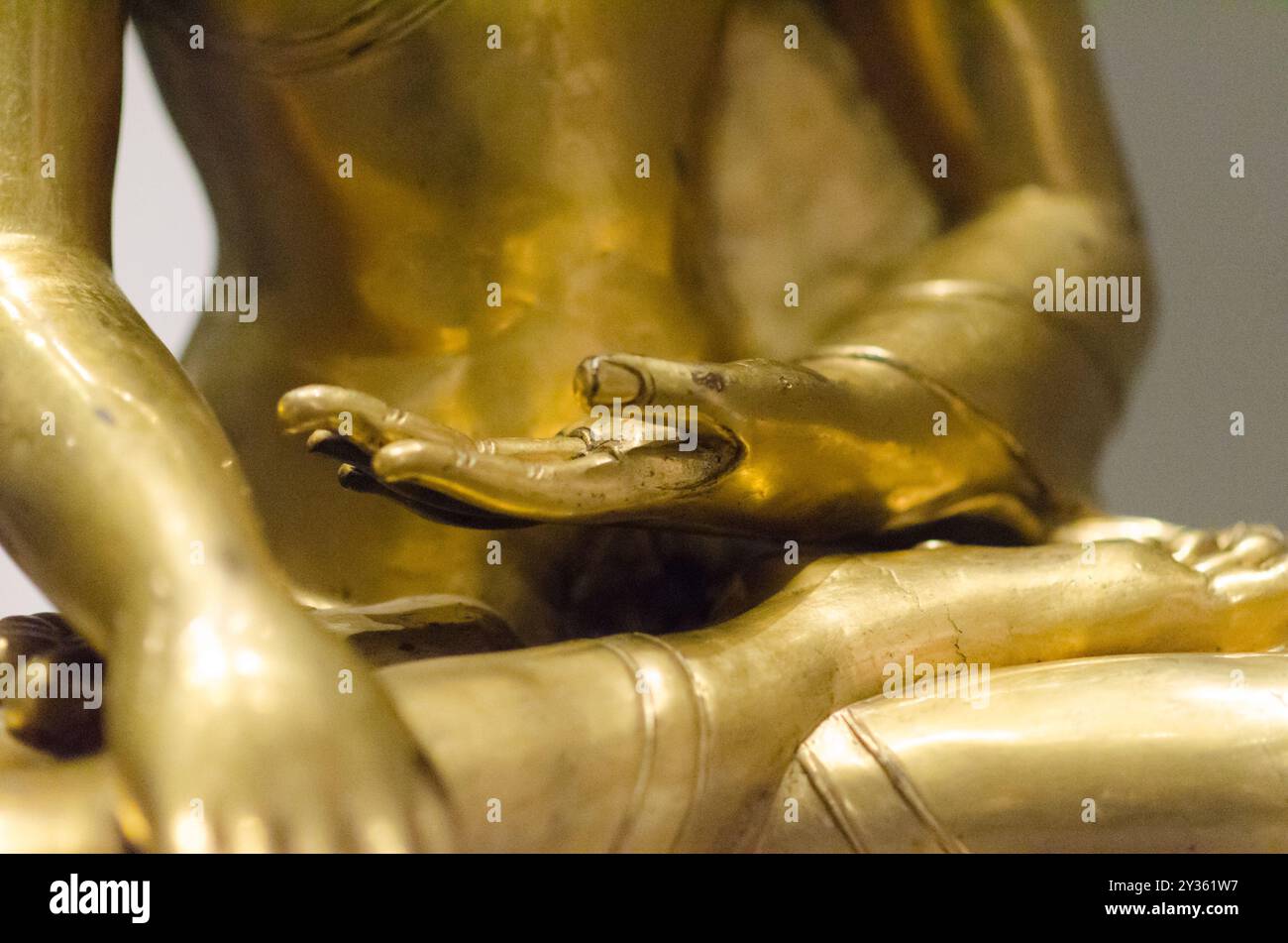 Buddha Shakyamuni, golden sculpture preserved at the MAO oriental art ...