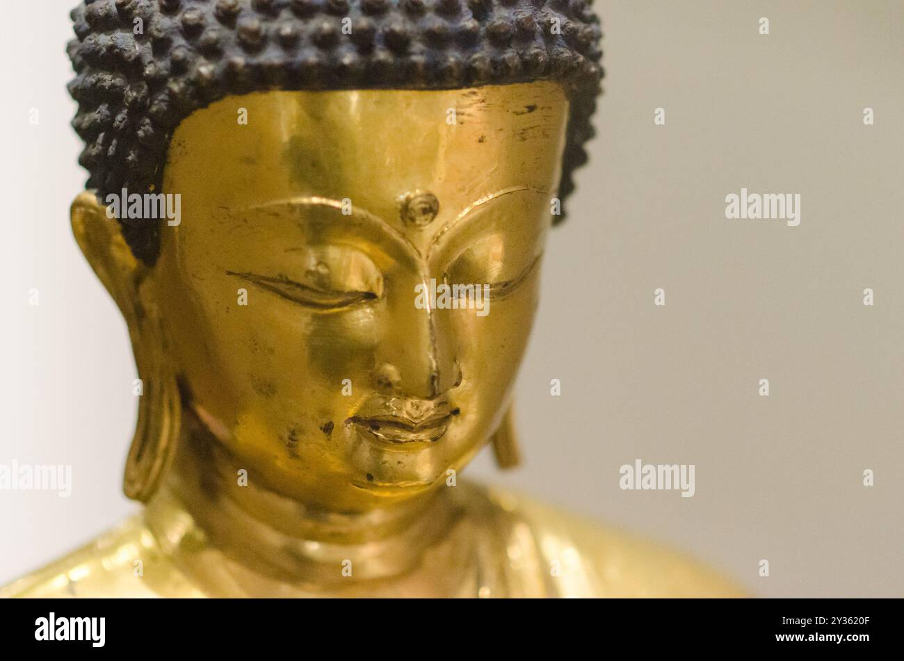 Buddha Shakyamuni, golden sculpture preserved at the MAO oriental art ...