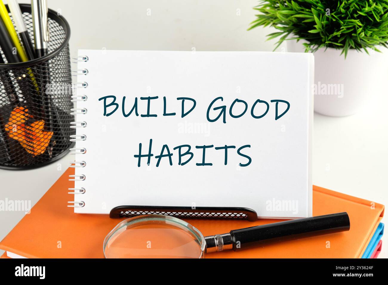 Business, psychological and build good habits concept. BUILD GOOD ...