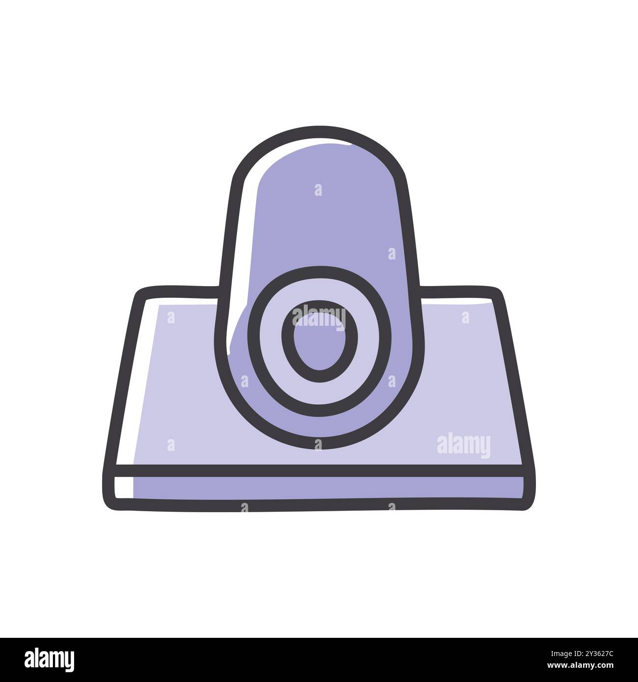 Surveillance Camera Icon Purple Security Camera Icon Representing Digital Surveillance
