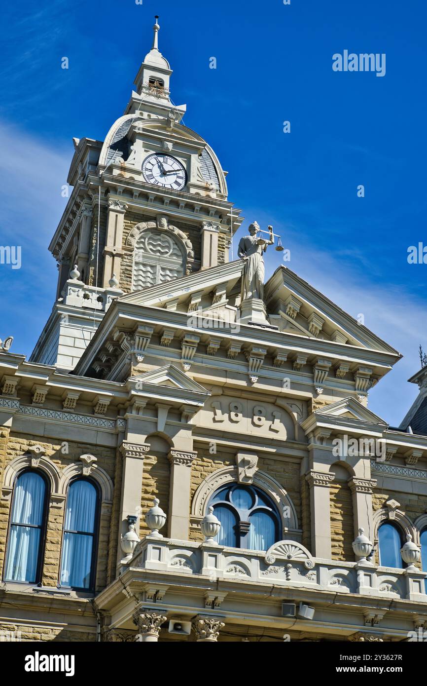 Guernsey County Courthouse is located on U.S. Route 40 in Cambridge ...