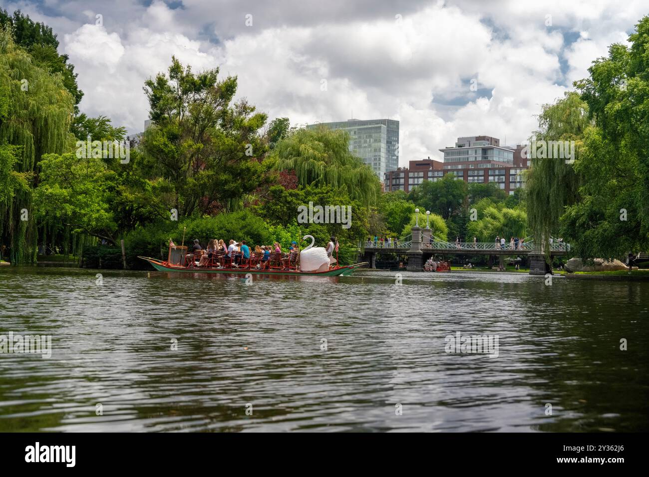 Beautiful views of Boston's Public Garden in Boston, Massachusetts ...