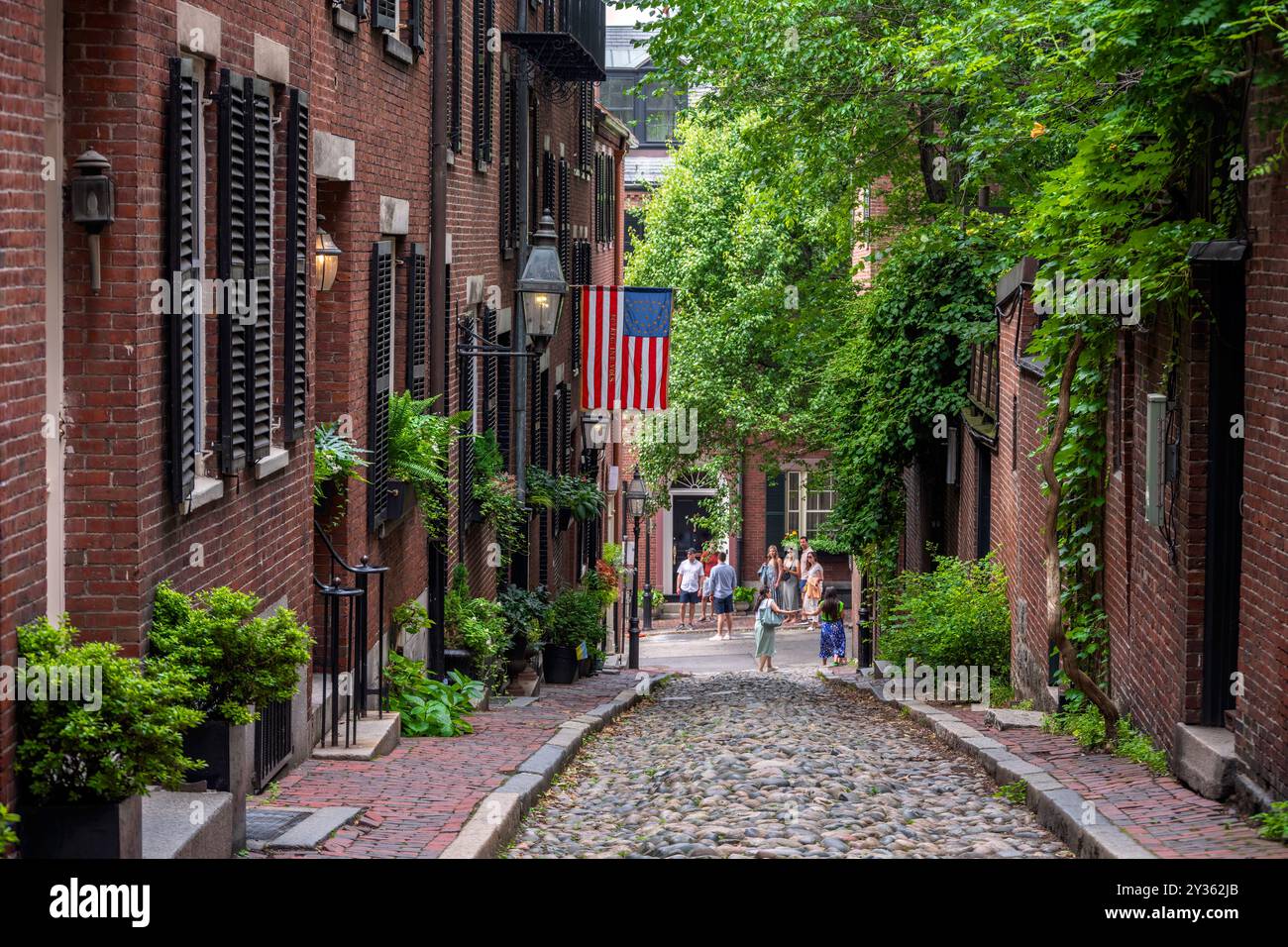 Acorn Street, in Beacon Hill, Boston Massachusetts Stock Photo - Alamy
