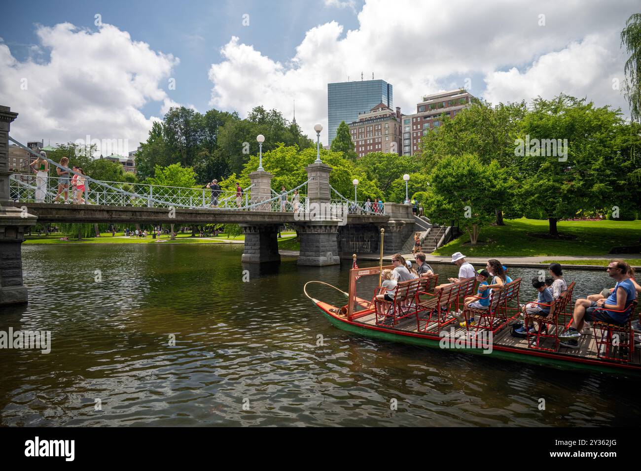 Beautiful views of Boston's Public Garden in Boston, Massachusetts ...