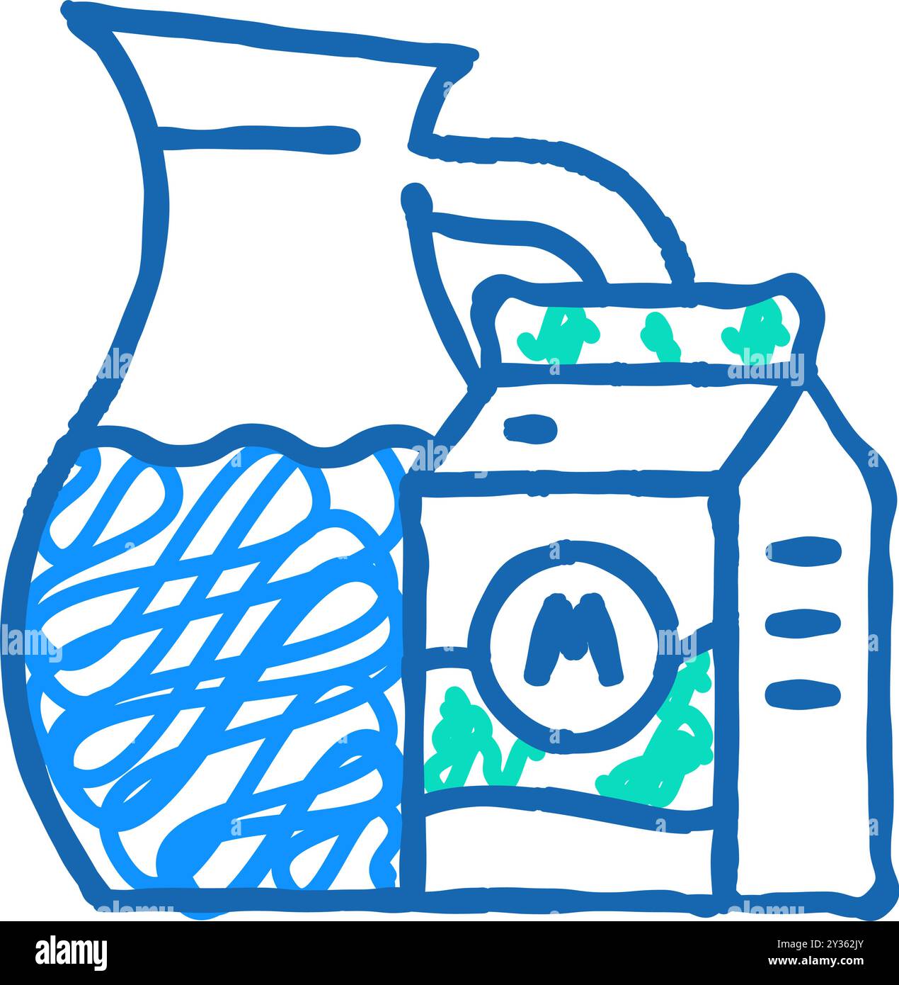 Curd milk,glass Stock Vector Images - Alamy