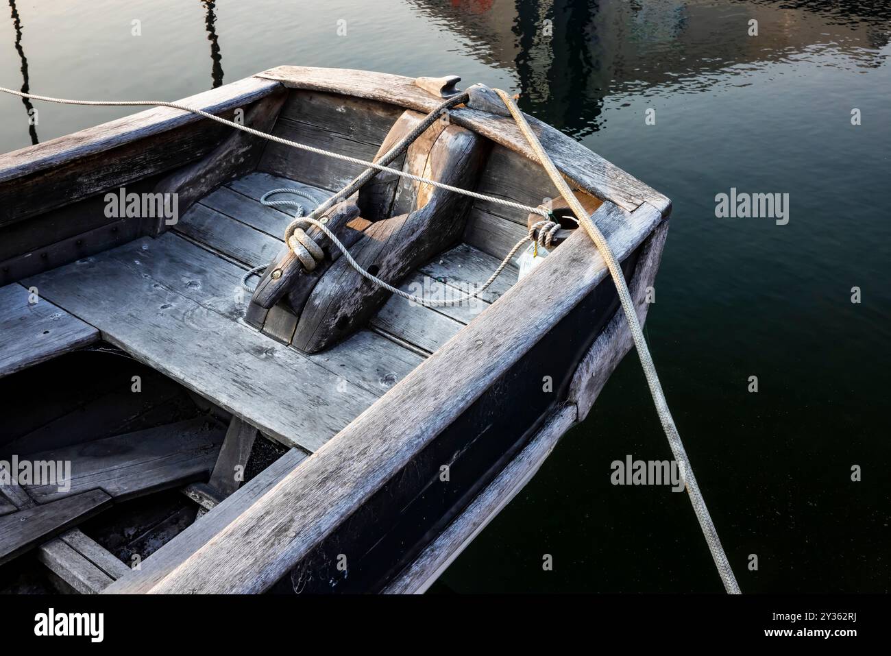 Wood boat awaiting restoration at Center for Wooden Boats on Lake Union ...
