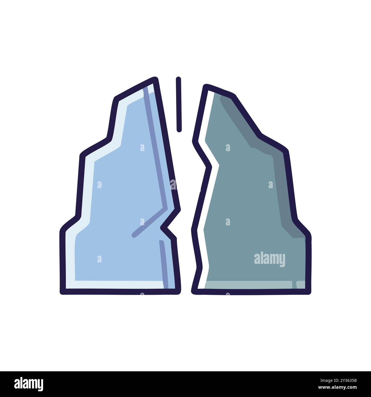 Split peak Stock Vector Images - Alamy