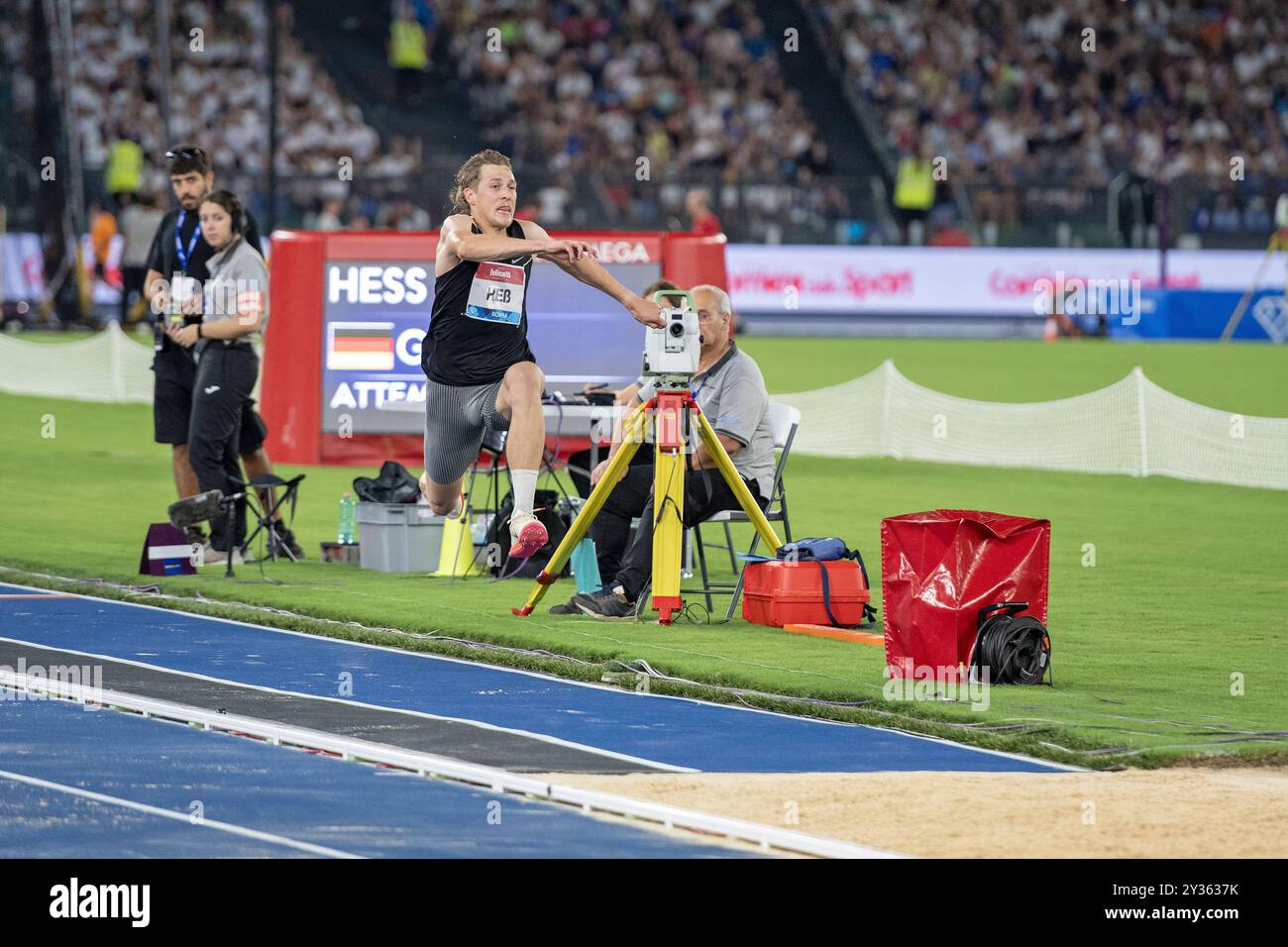 Max Heß (Germany) during the triple jump men at Golden Gala Pietro ...