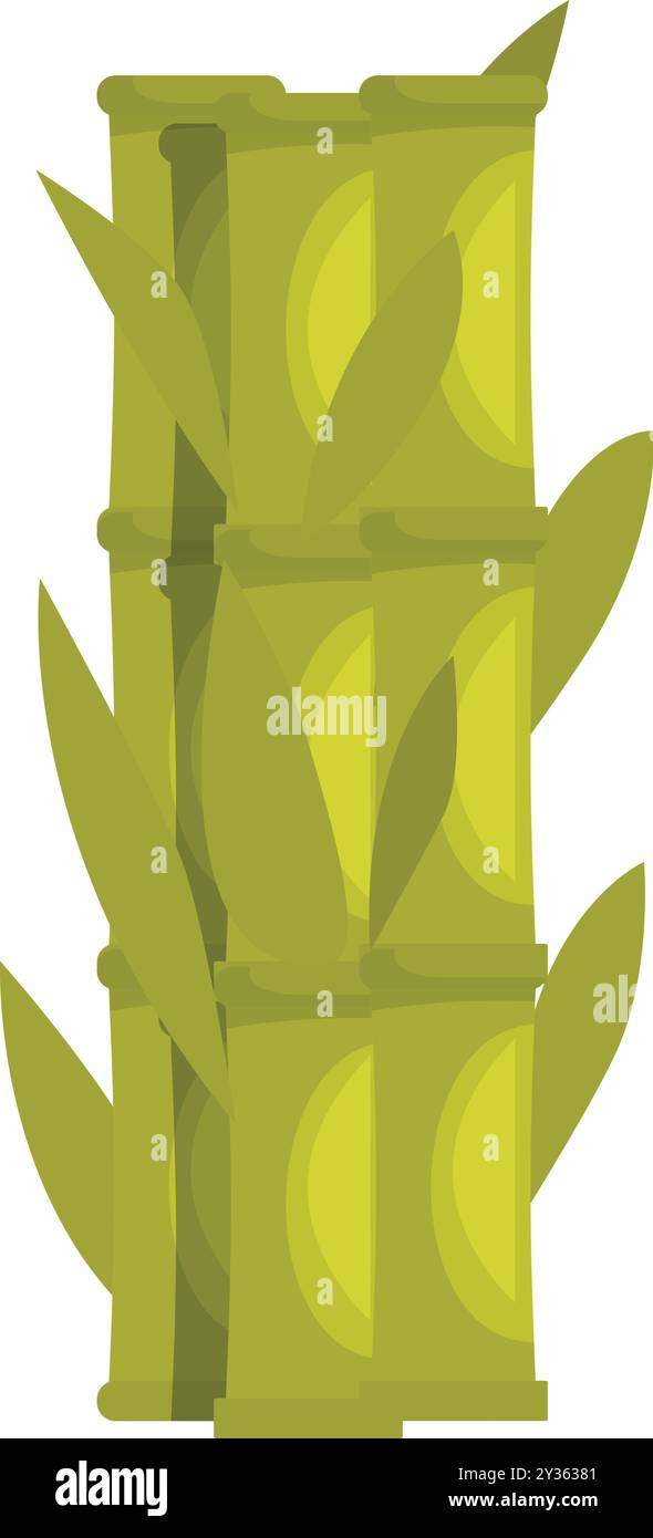 Lush green tropical plant growing Stock Vector Images - Alamy