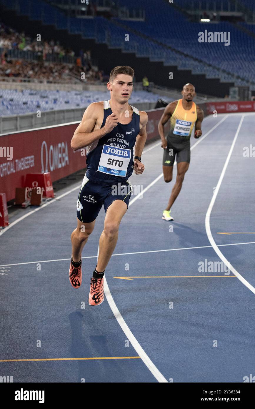Luca Sito (Italy) during 400m men race, Golden Gala Pietro Mennea ...