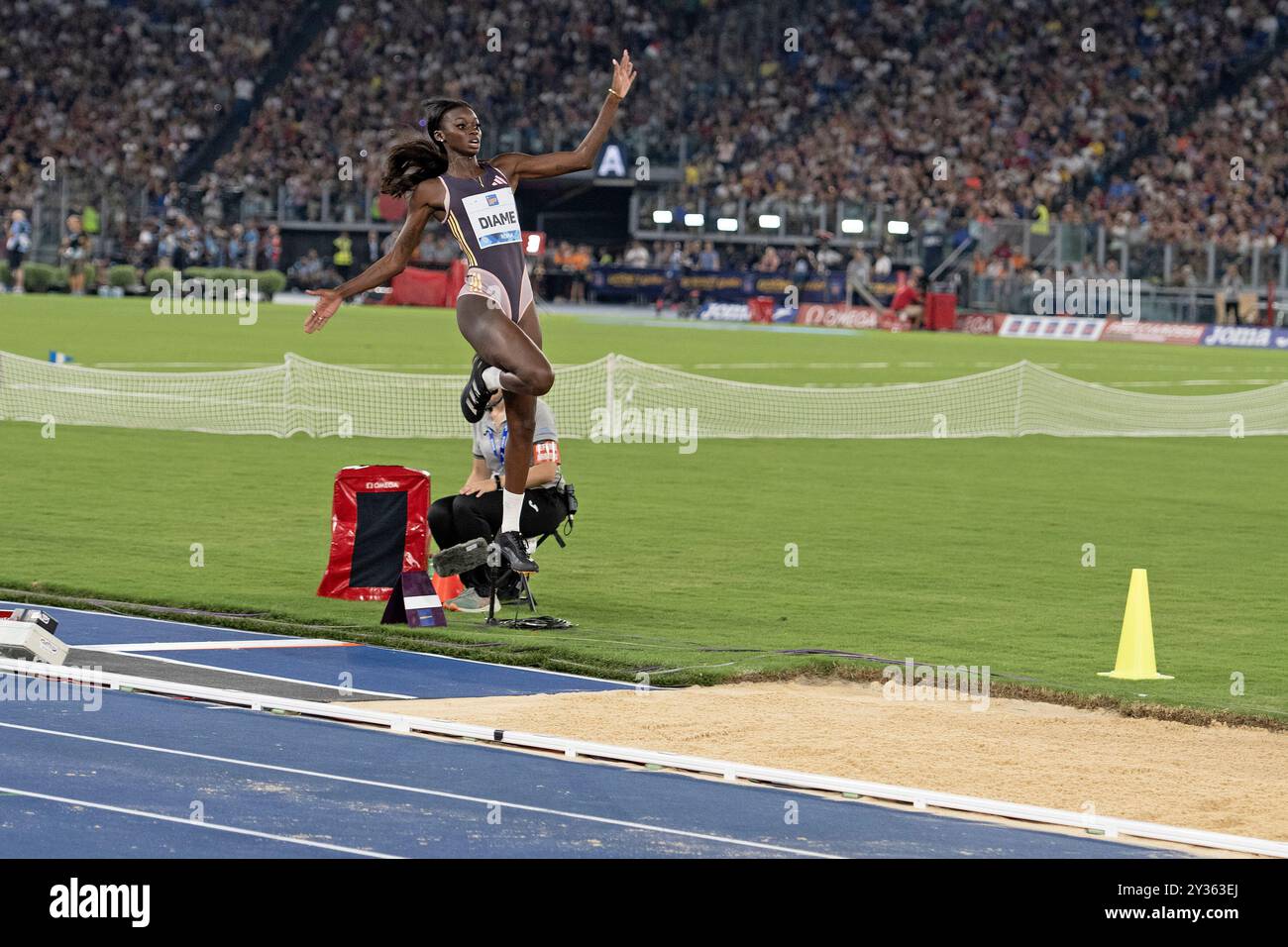 Fatima Diame (Spain) during the long jump women at Golden Gala Pietro ...