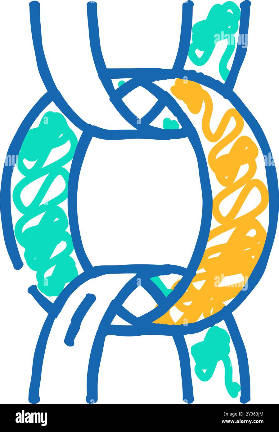 belcher rolo chain icon doodle illustration Stock Vector Image & Art ...