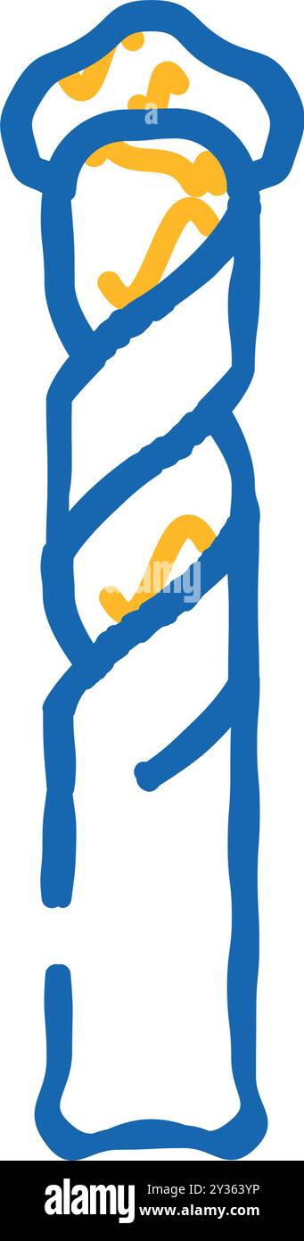 masonry drill bit icon doodle illustration Stock Vector Image & Art - Alamy