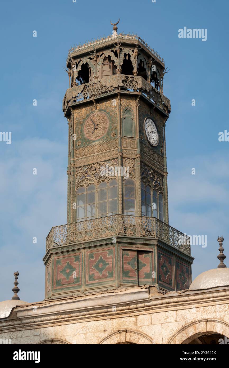 The Cairo Citadel, Clock Tower, Muhammad Ali Mosque Stock Photo - Alamy